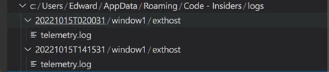 Telemetry Log On Remote Ssh Generated Under Wrong Path Issue Microsoft Vscode Github