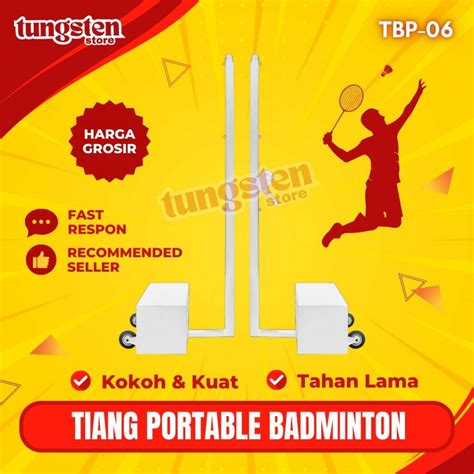 Jual Tiang Portable Badminton Tbp 06 Tiang Bulutangkis Portabel Jual Tiang Bulutangkis Tiang