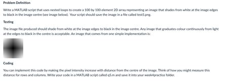 Solved Write A Matlab Script That Uses Nested Loops To