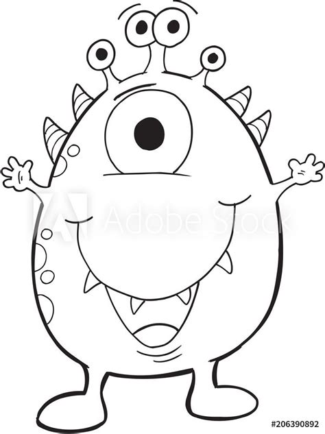 Monster Body Outline Printable