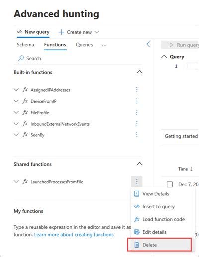 Custom Functions In The Advanced Hunting Schema Microsoft Defender