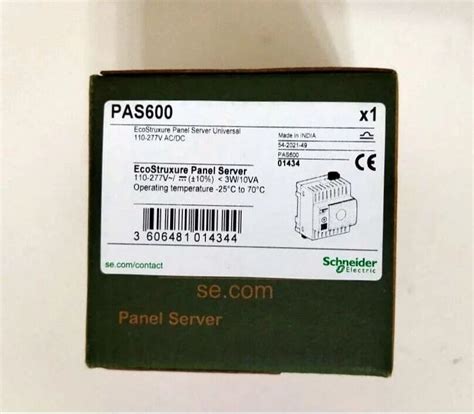 Pas600 Ecostruxure Panel Server Universal Wireless Concentrator Modbus Gateway 110 277 Vac