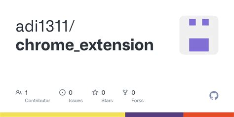 GitHub Adi Chrome Extension