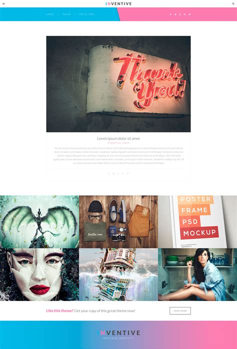 Inventive Creative Single And Multipage Template