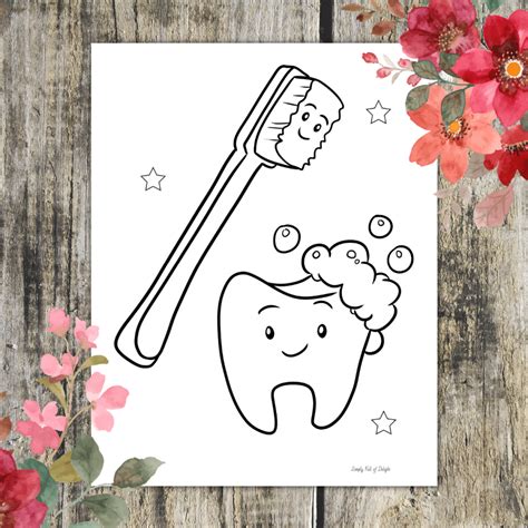 Happy Tooth Coloring Pages Dental Coloring Pages Teeth