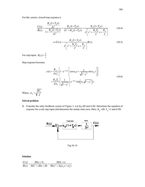 Fundamental Of Contorl Systems Lecture For This System Closed Loop Response Is