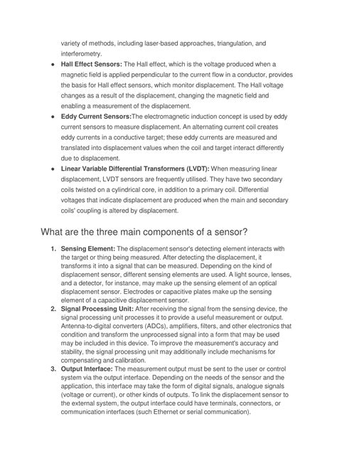 PPT Displacement Sensor LVDT PowerPoint Presentation Free Download ID