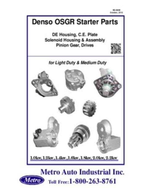 Denso Osgr Light Duty Parts De Ce Solenoid Drive Pdf