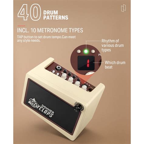 Donner Mini Guitar Amp Digital 5w Wireless Small Electric Guitar