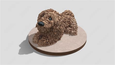 Cockapoo Dog Cake 3d Model Turbosquid 1888912