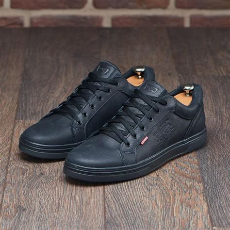 Туфли мужские Levis кожаные черные — цена 1750 грн в каталоге Туфли Купить мужские вещи по