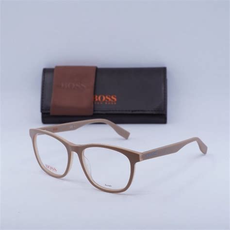 Final Price Hugo Boss Bo 0318 C9n Light Brown Eyeglasses Hugo Boss