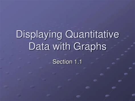 PPT Displaying Quantitative Data With Graphs PowerPoint Presentation ID