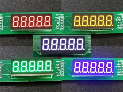 Led 7 Segment 036 Cc 5 Digit Protosupplies