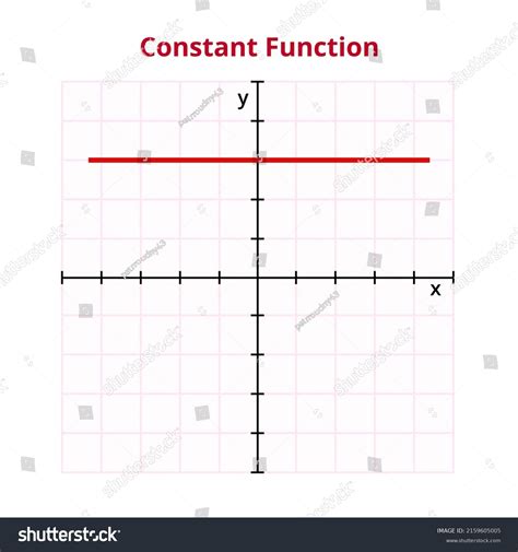 Vector Graph Chart Constant Function Formula Stock Vector Royalty Free