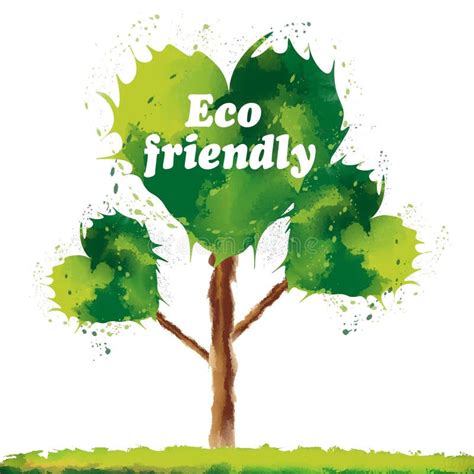 Eco Friendly Tree Hands Stock Vector Illustration Of Ecology 27410991