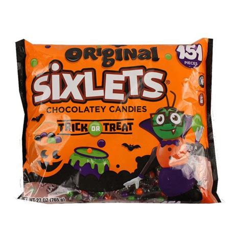 Sixlets Halloween 6 Ball Tube 27oz Bag Birthday Candy Bouquet