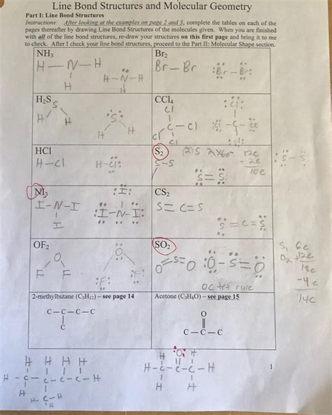 Answered Part I Line Bond Structures Bartleby