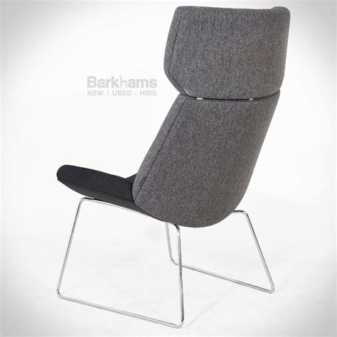 Verco Echo Chair High Back In Grey And Black Echo Chair High Back By