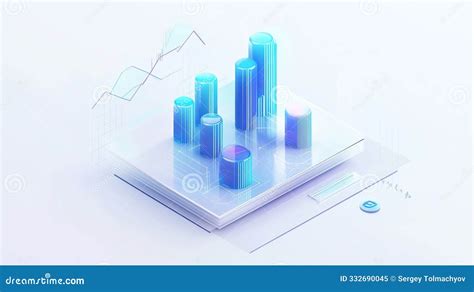 Modern Digital Data Visualization With Colorful Bar Graphs And Line Charts Representing Business