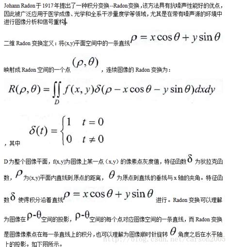 Radon变换解析与matlab实践 Csdn博客
