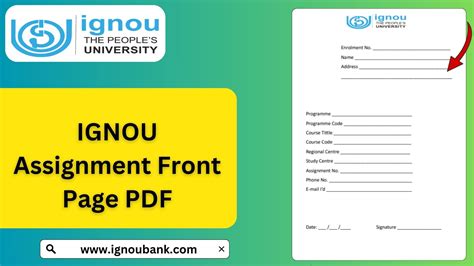 Ignou Assignment Front Page 2025 Format Guidelines And Download Link Ignou Assignment Front Page 2025 Format Guidelines And Download Link