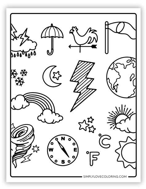 25 Weather Coloring Pages Free Pdf Printables Simply Love Coloring