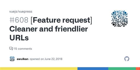 Feature Request Cleaner And Friendlier Urls · Issue 608 · Vuejs