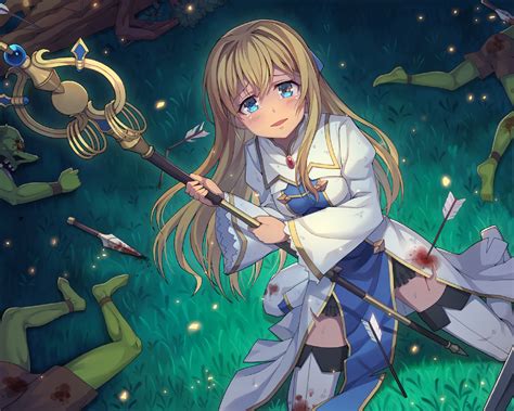 2758x2401 Priestess Goblin Slayer Hd Wallpaper Rare Gallery