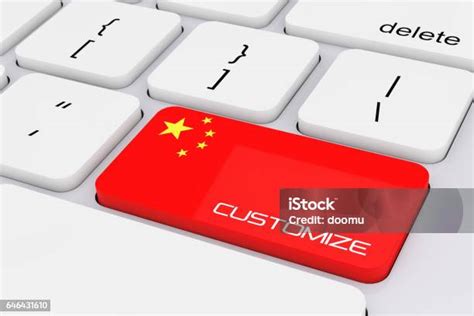 컴퓨터 키보드 중국 국기와 함께 키 기호를 사용자 지정 하 고 3 차원 렌더링 0명에 대한 스톡 사진 및 기타 이미지 0명 기 기업 재무와 산업 Istock