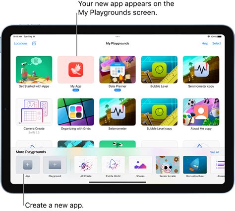Create An App In Swift Playgrounds On Ipad Apple Support Ae