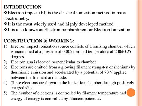 Ppt Ionization Techniques In Mass Spectroscopy Powerpoint Presentation Id12046805