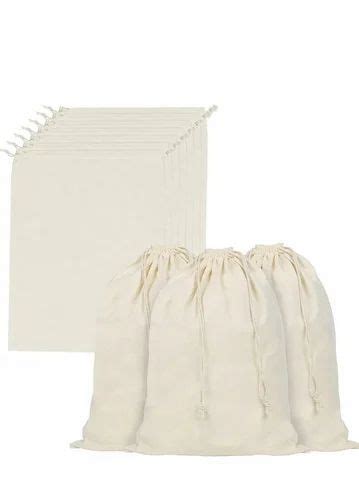 Cotton Drawstring Pouch At ₹ 26 Piece Drawstring Cotton Bag In Sas