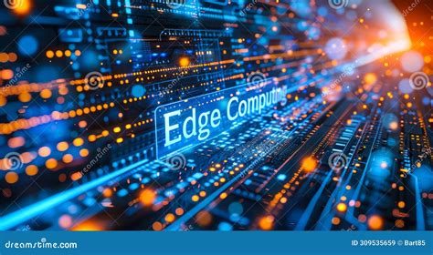 Edge Computing Concept Highlighted On A Motherboard Illustrating Advanced Data Processing