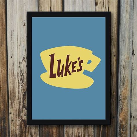 Gilmore Girls Lukes Diner Sign Printable Poster Lukes Diner Sign