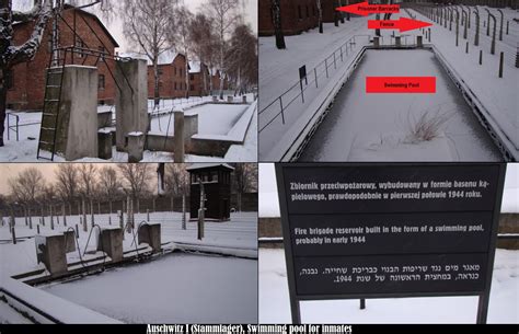 Holocaust Auschwitz 1 January 2012 Swimming Pool Prisoner Barracks