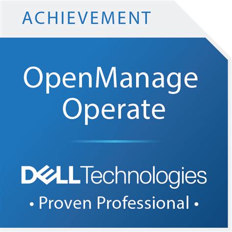 Dell Openmanage Operate Achievement Credly