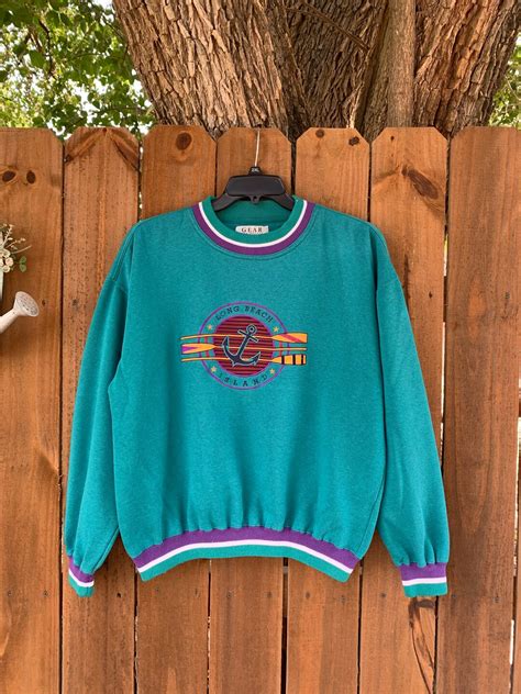Vintage 90s Long Beach Island Crewneck Pullover Sweatshirt Size Large
