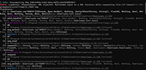 Fails To Start The Version V1 11 0 General Usage Julia Programming
