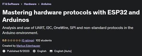 Mastering Hardware Protocols With Esp32 And Arduinos Scriptmafiaorg Download Full Nulled
