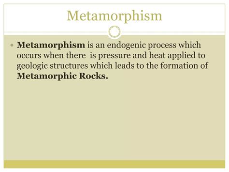 Endogenic Processes The Process Within Pptx