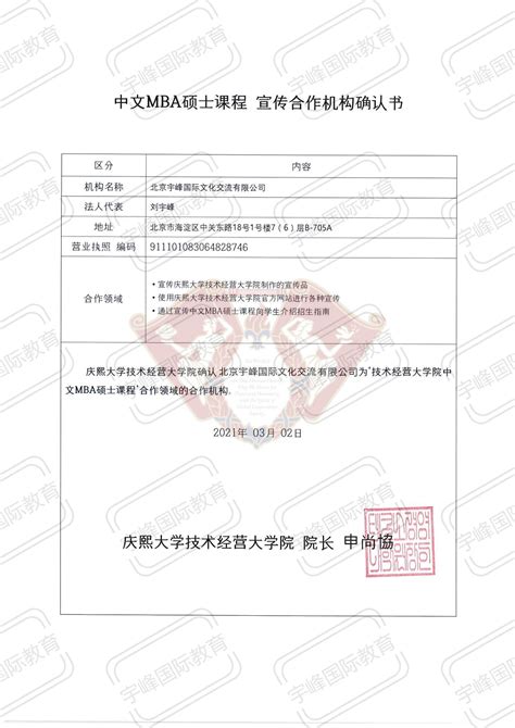 韩国庆熙大学中文MBA硕士研究生官方网站