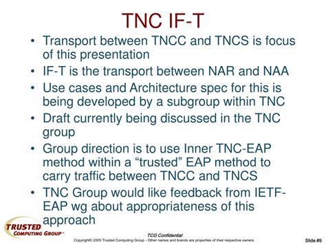 Ppt Trusted Network Computing Architecture Eap Method Implementation
