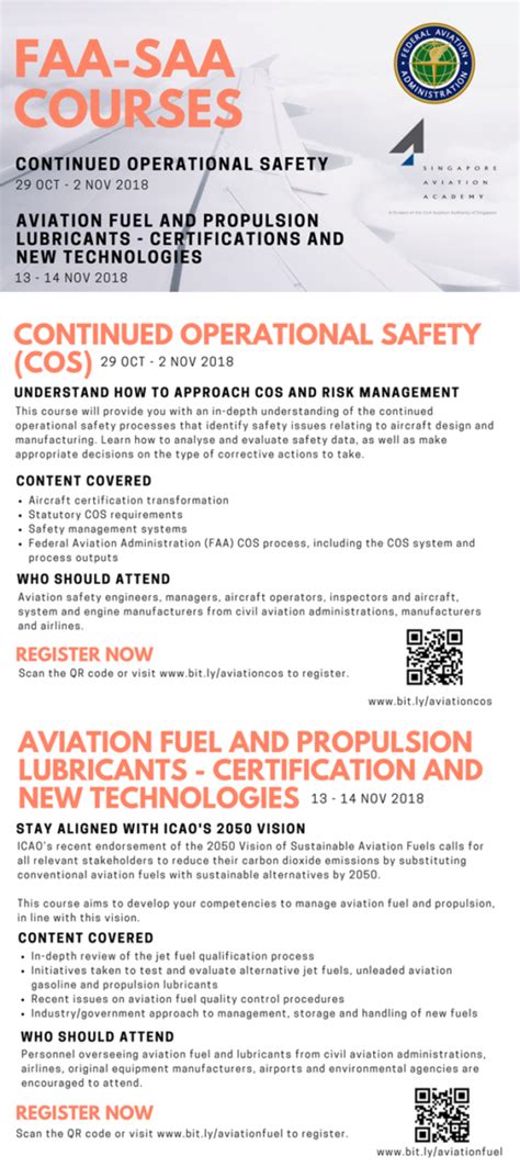 Upcoming Aircraft Certification Courses In Singapore Arsa