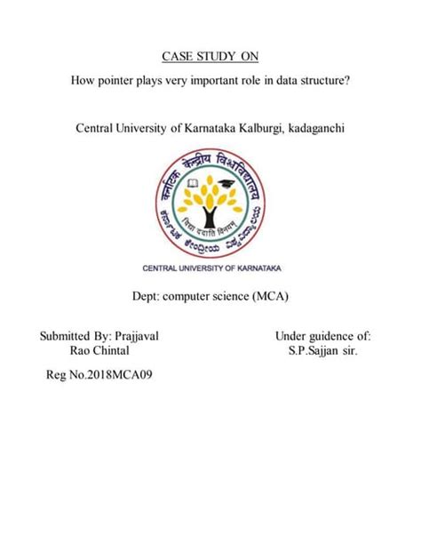 Case Study How Pointer Plays Very Important Role In Data Structure Docx