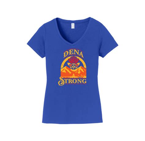 Jmhs Womens Fan Favorite V Neck Tee On Demand Rose Logo