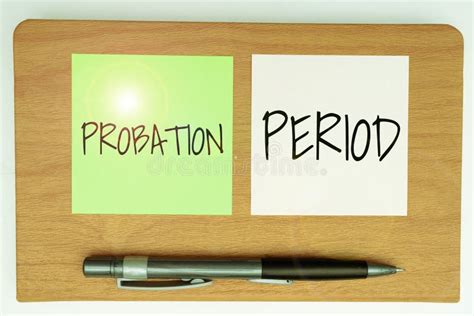 Sign Displaying Probation Period Internet Concept Focused And