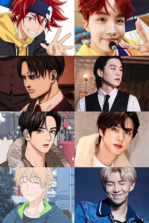 Kpop Idols As Anime Characters Kpop X Anime Bts As Anime Bts Fanart