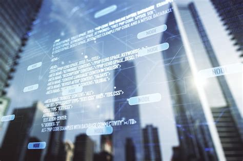 Premium Photo Multi Exposure Of Abstract Creative Coding Sketch On