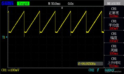 细说stm32单片机dac以dma方式输出自定义锯齿波并通过串口观察波形的方法stm32锯齿波 Csdn博客